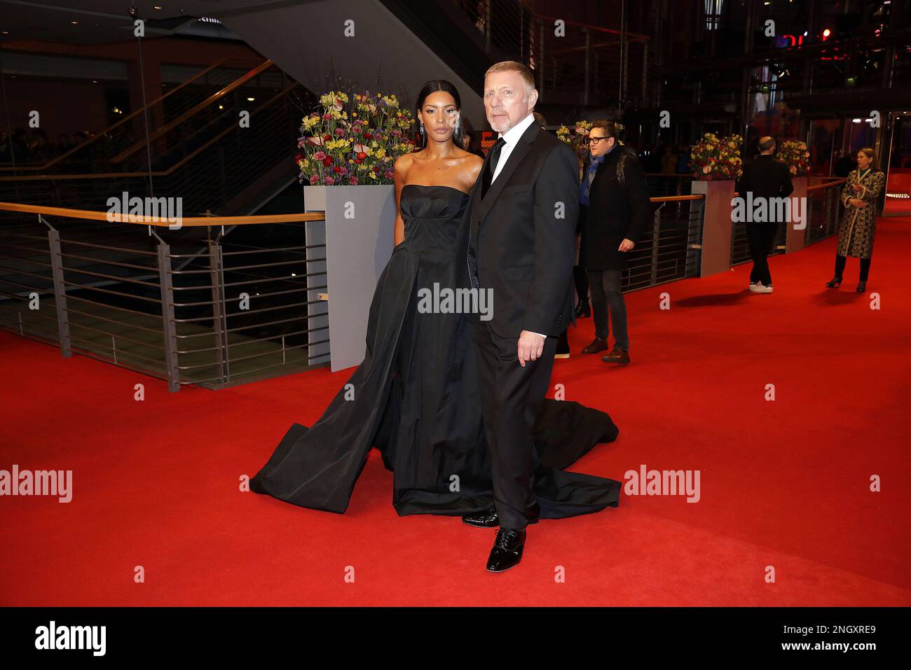 Boris Becker and his partner Lilian de Carvalho Monteiro attend the ...