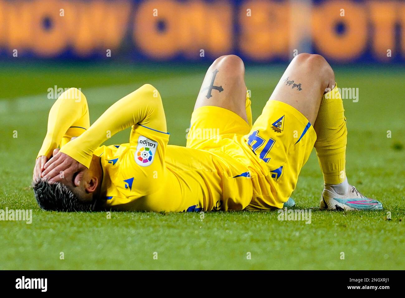 Barcelona, Spain. 19th Feb, 2023. Ivan Alejo of Cadiz CF during the La ...