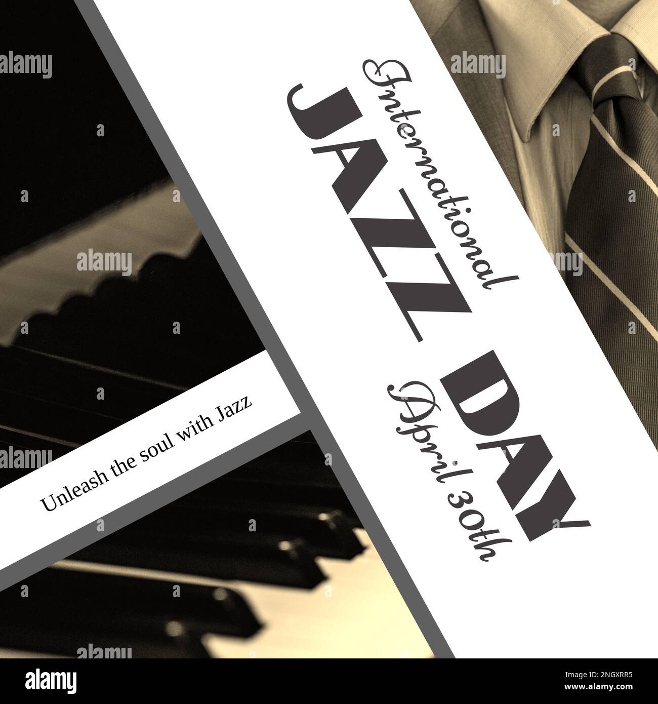 International jazz day, april 30th, unleash the soul with jazz text ...