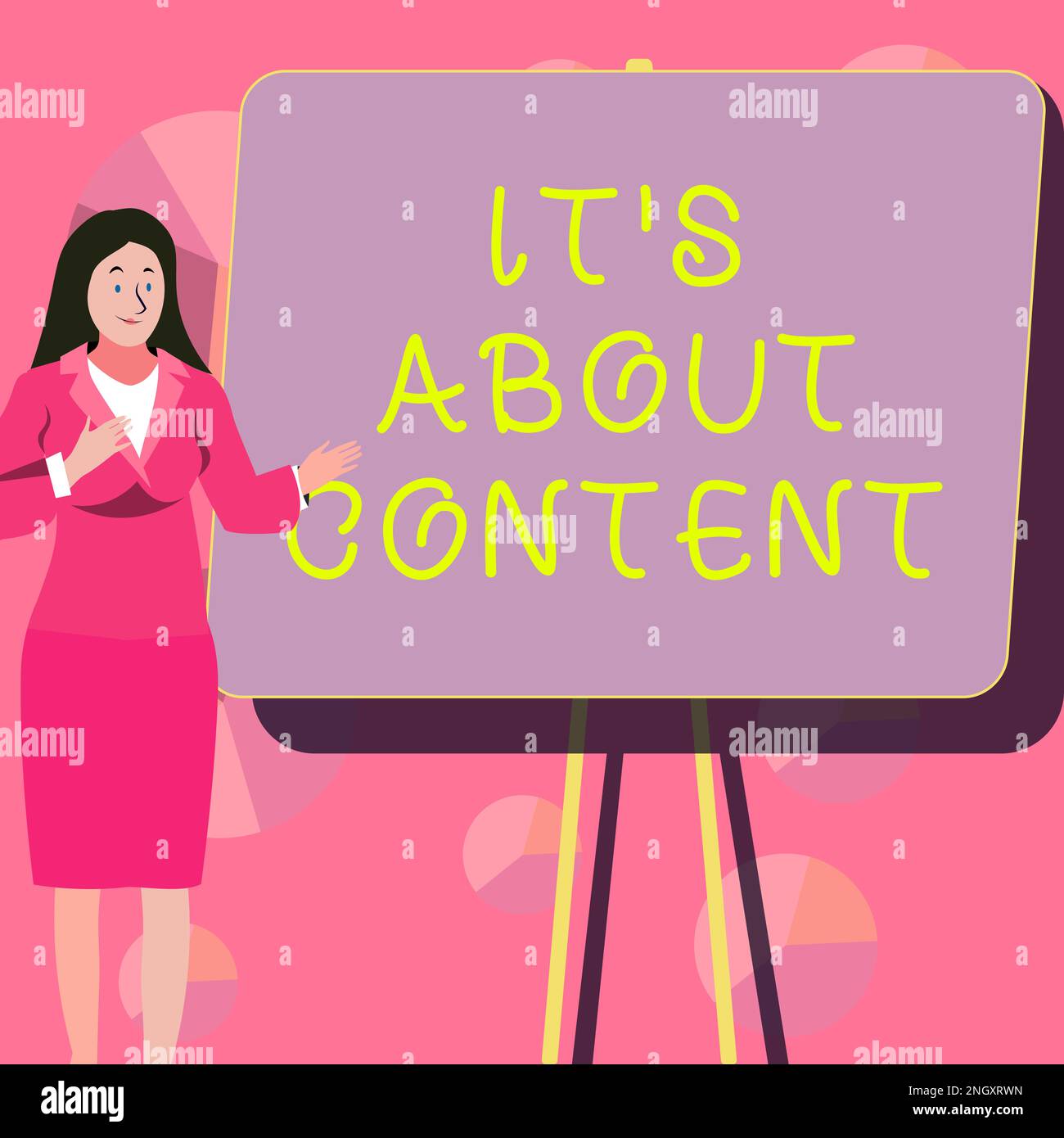 Writing displaying text It's About Content. Business concept crucial ...