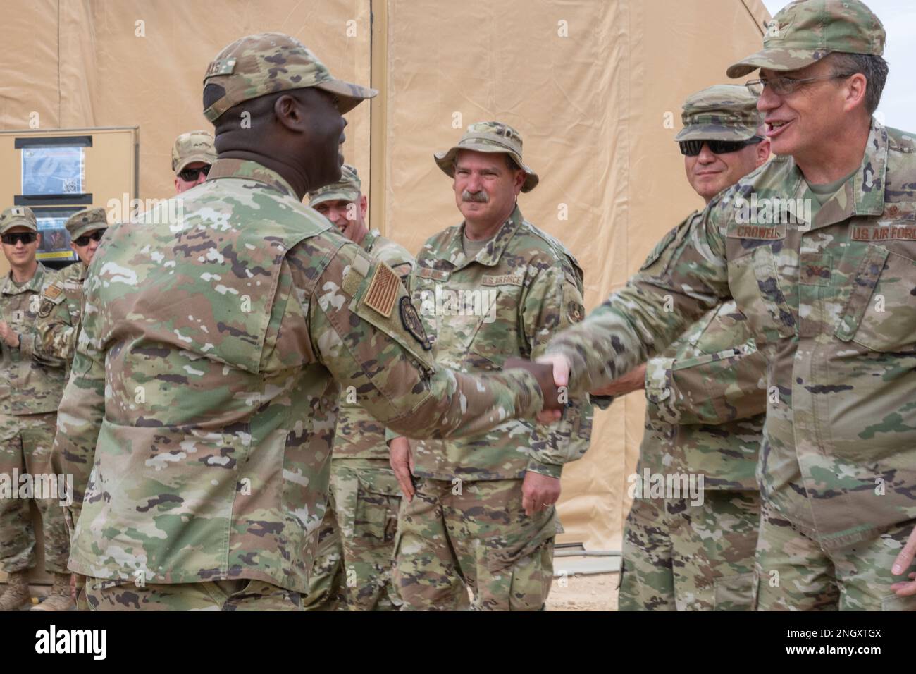 U.S. Air Force Senior Master Sgt. Justin Seals, the 378th Expeditionary ...