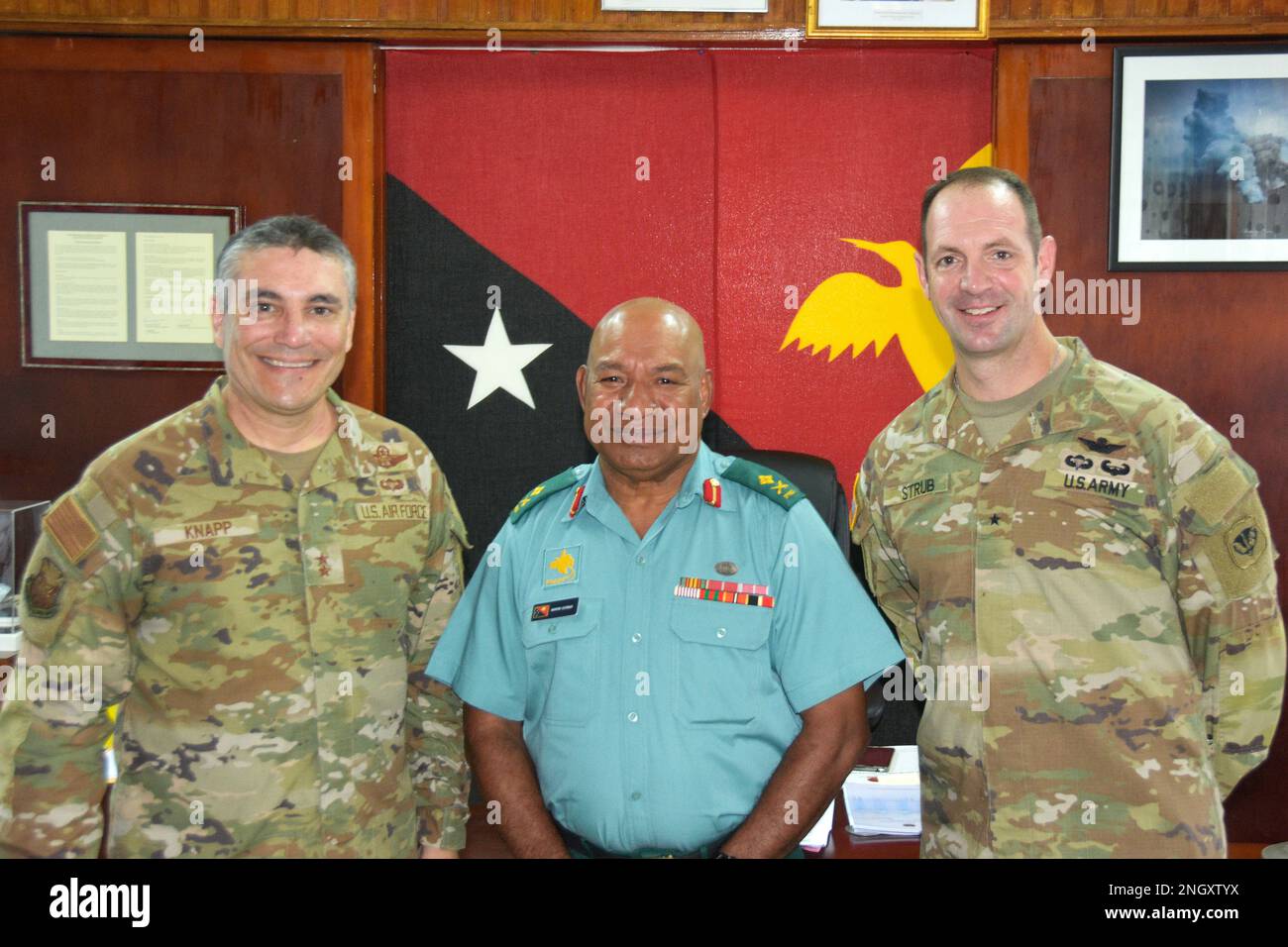 Maj. Gen. Paul Knapp, Wisconsin’s adjutant general, and Brig. Gen. Matthew Strub, Wisconsin’s ...