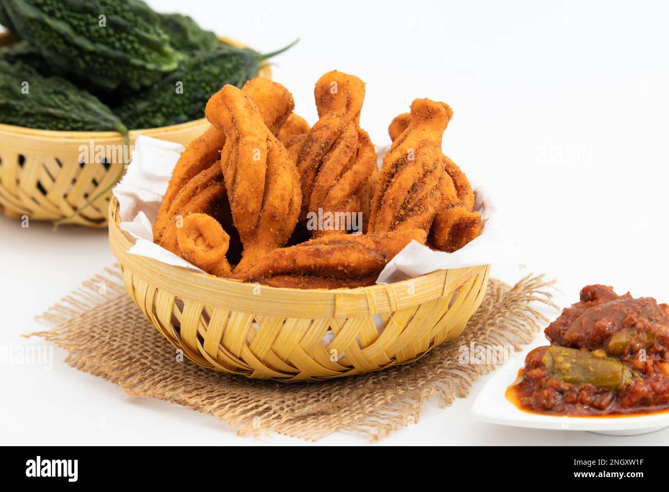 Namkeen Karela Mathri Also Called Matthi, Mathiya, Mathi, Farsi Poori ...