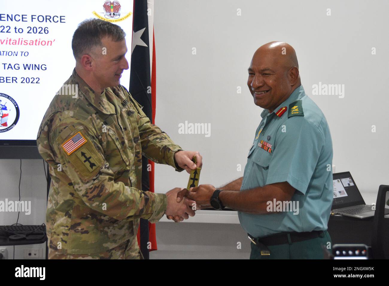 Col. Jeffrey Alston, commander of the Wisconsin Army National Guard’s ...