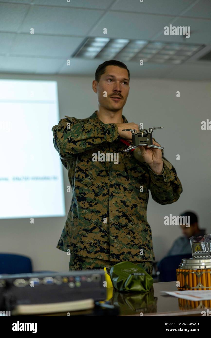U.S. Marine Corps Capt. Arthur Johnson, company commander for Alpha ...