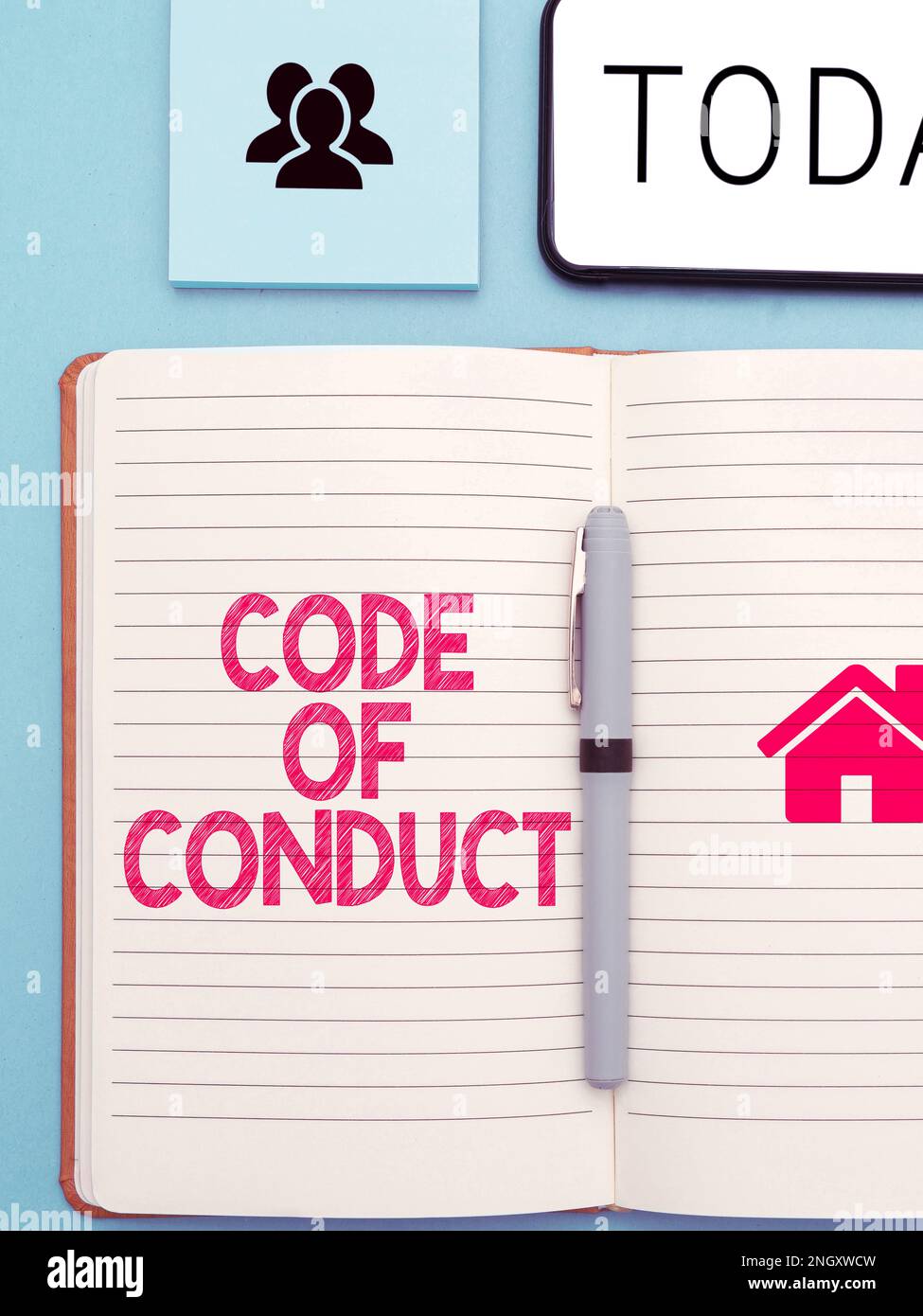 Conceptual display Code Of Conduct. Concept meaning Ethics rules moral ...