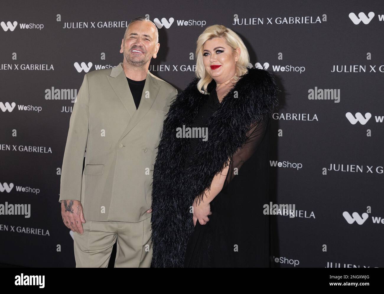 DJ Fat Tony and Gemma Collins attending the Julien MacDonald show at ...