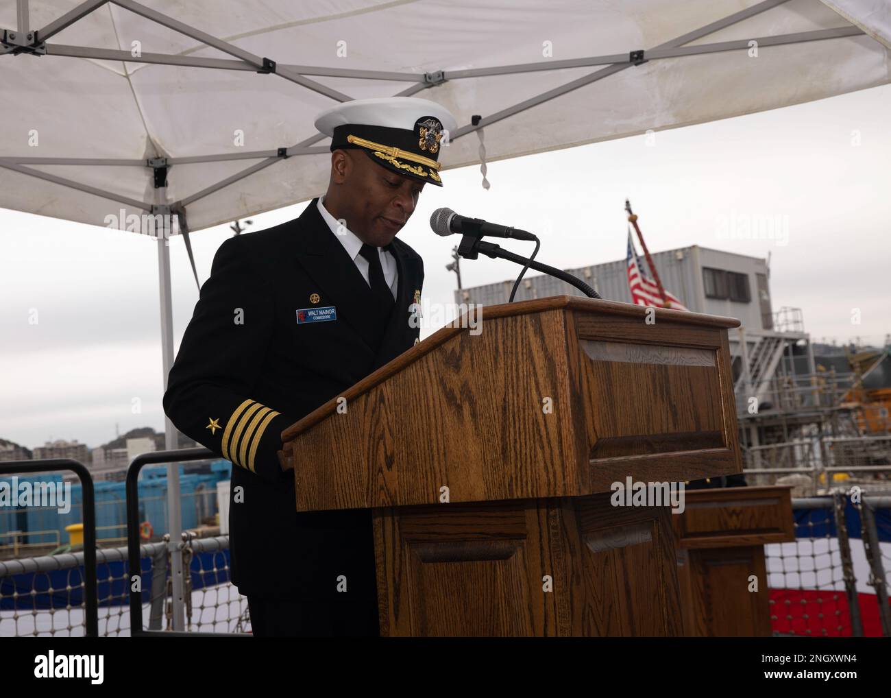 YOKOSUKA, Japan (Dec. 1, 2022) Capt. Walter Mainor, Commander, Task ...