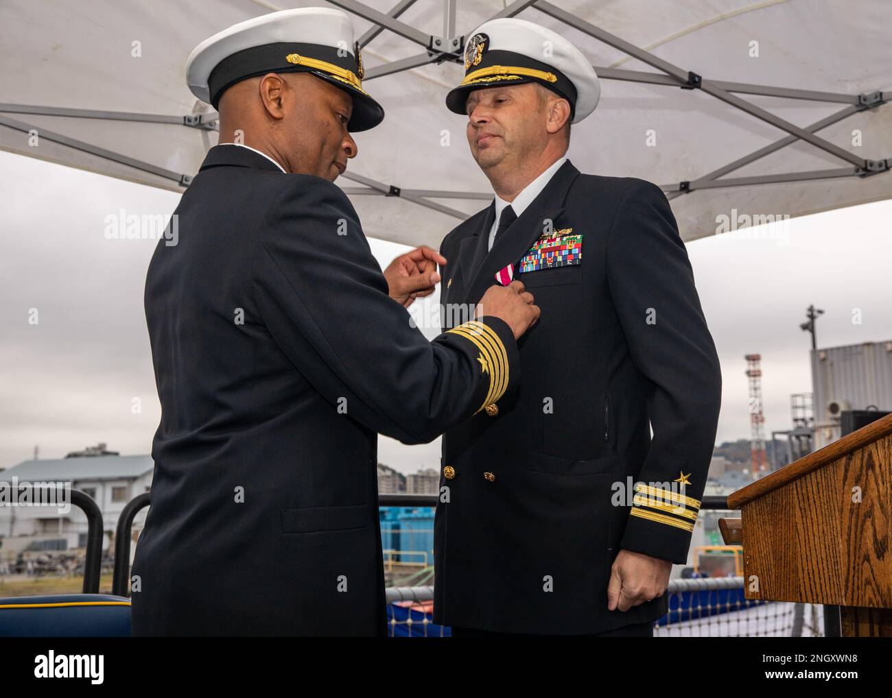 YOKOSUKA, Japan (Dec. 1, 2022) Capt. Walter Mainor, Commander, Task ...