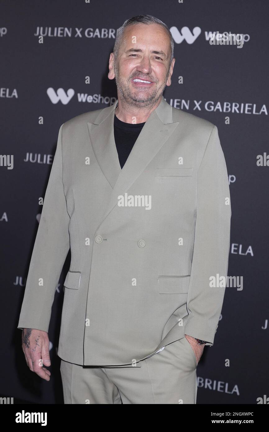 DJ Fat Tony attending the Julien MacDonald show at the Freemasons Hall ...