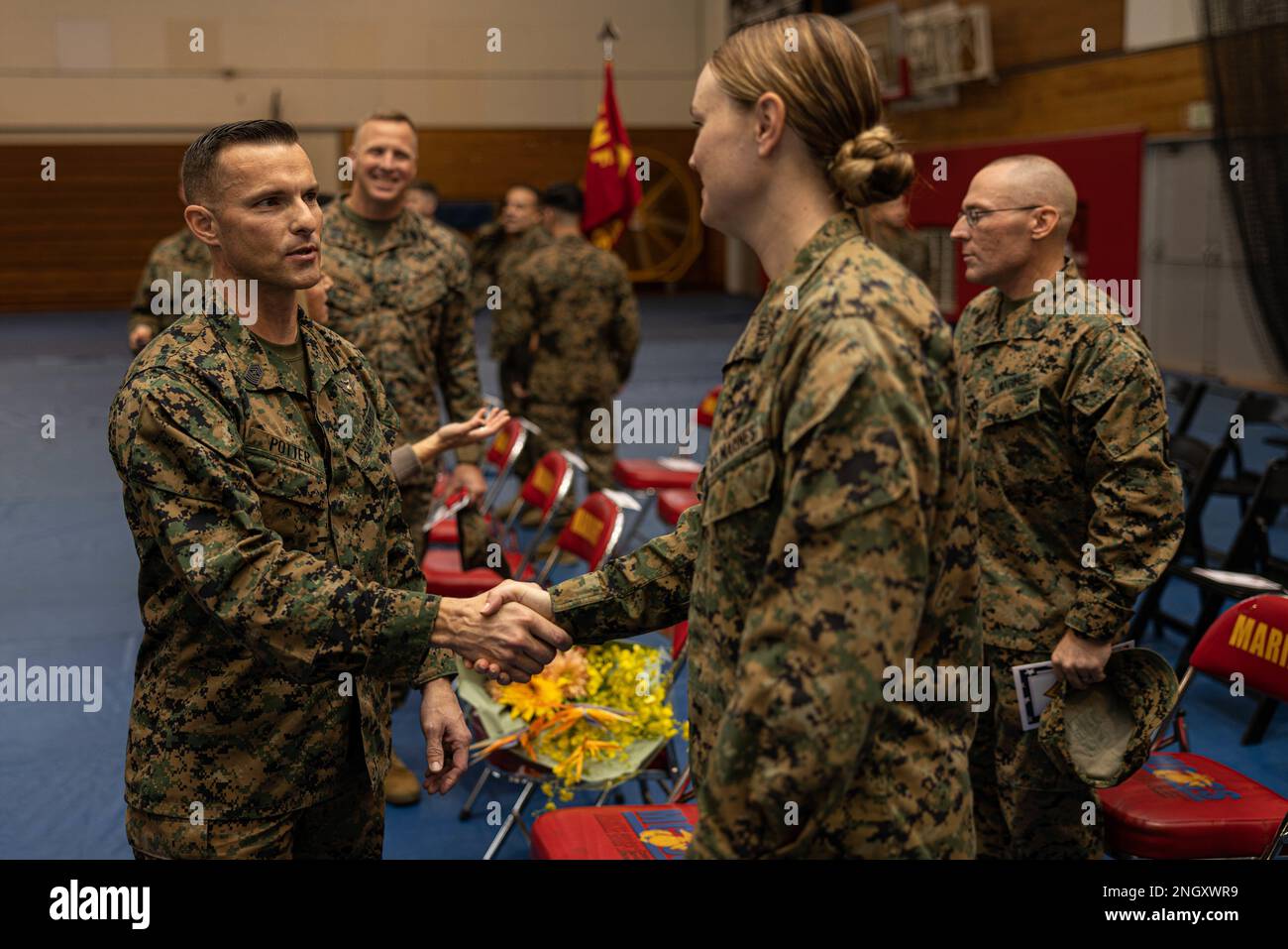 U.S. Marine Corps Sgt. Maj. David Potter, the former sergeant major of ...