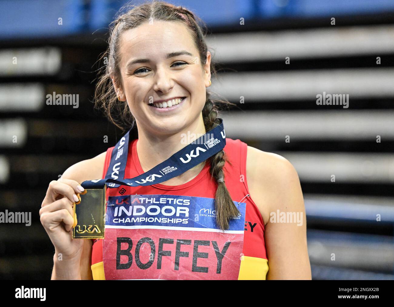 Birmingham, UK, 19 February 2023. Isabelle BOFFEY of Enfield and ...