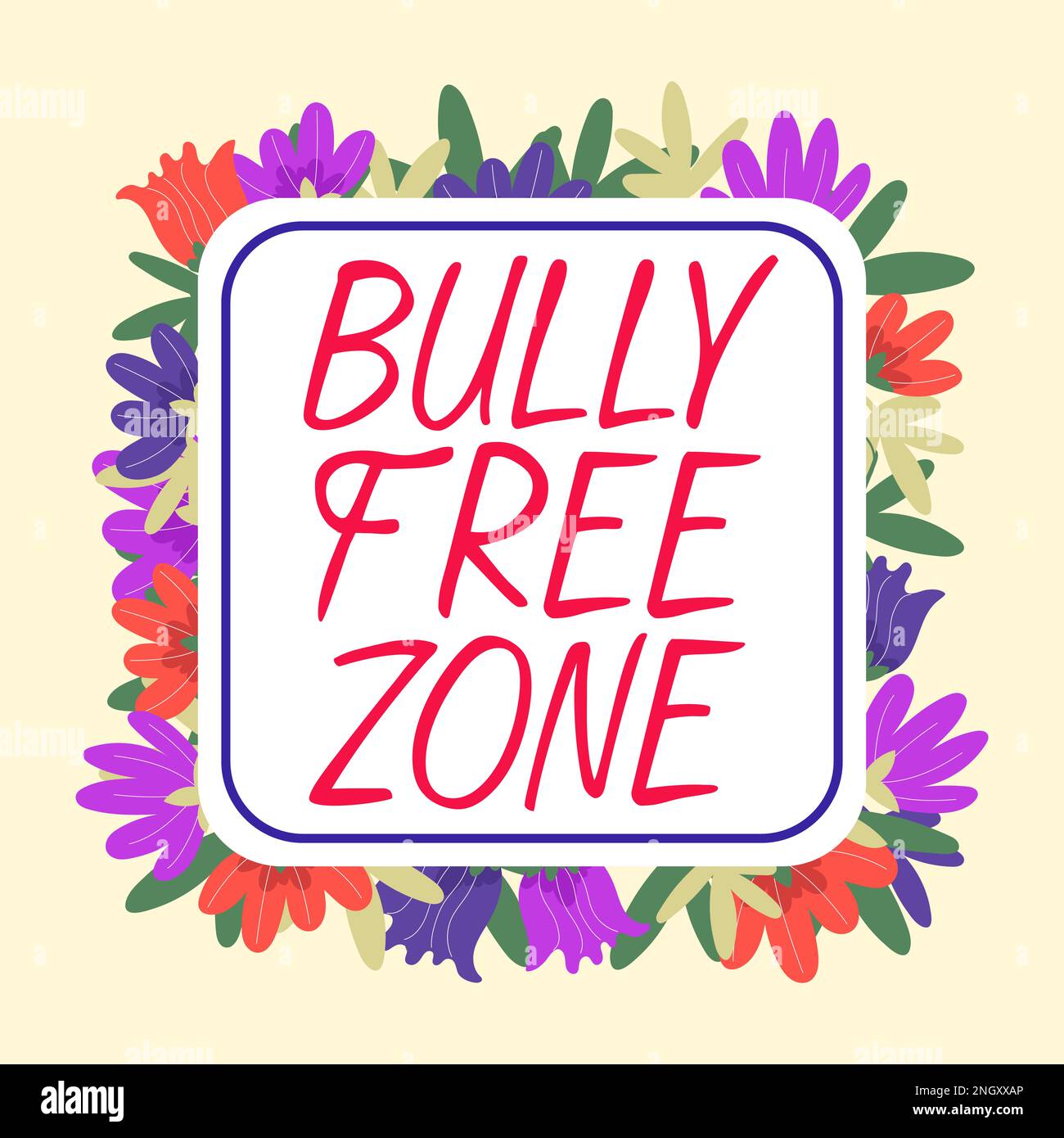 Inspiration showing sign Bully Free Zone. Word for Be respectful to ...