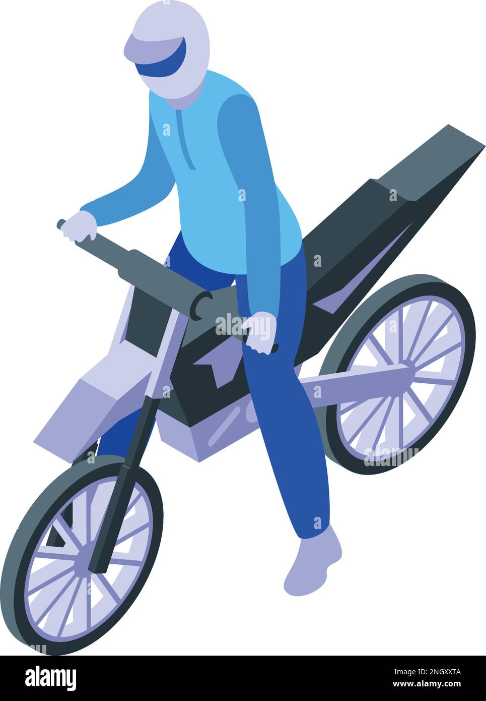 Dirt bike icon isometric vector. Biker race. Moto speed Stock Vector ...