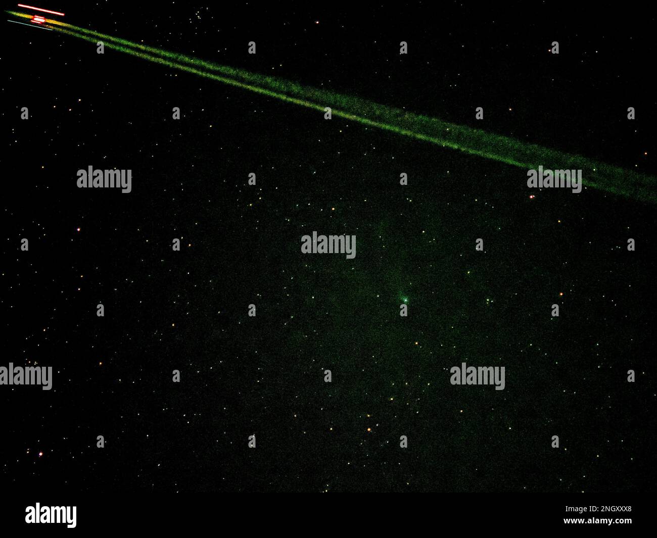 Sheerness, Kent, UK. 19th Feb, 2023. The rapidly fading Green Comet C ...