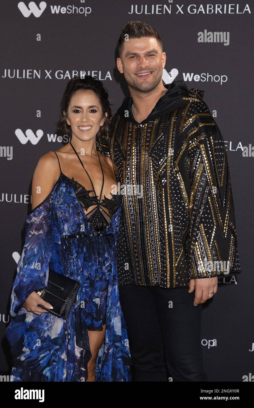 Janette Manrara and Aljaz Skorjanec attending the Julien MacDonald show ...