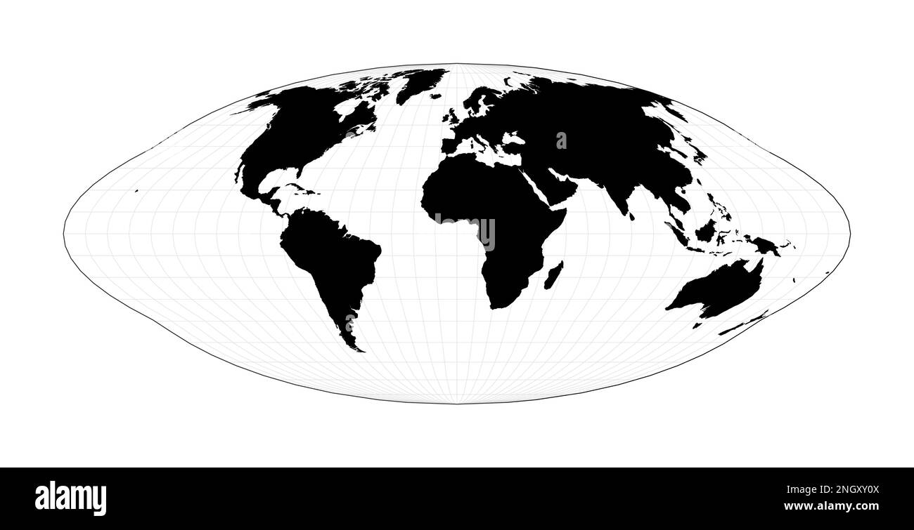 Map projection homolosine Stock Vector Images - Alamy
