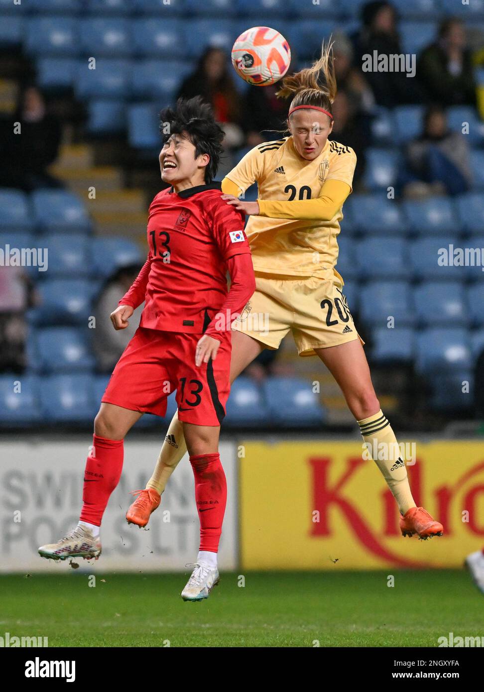 Coventry, UK. 19th Feb, 2023. Geummin Lee (13) of Korea Republic and ...