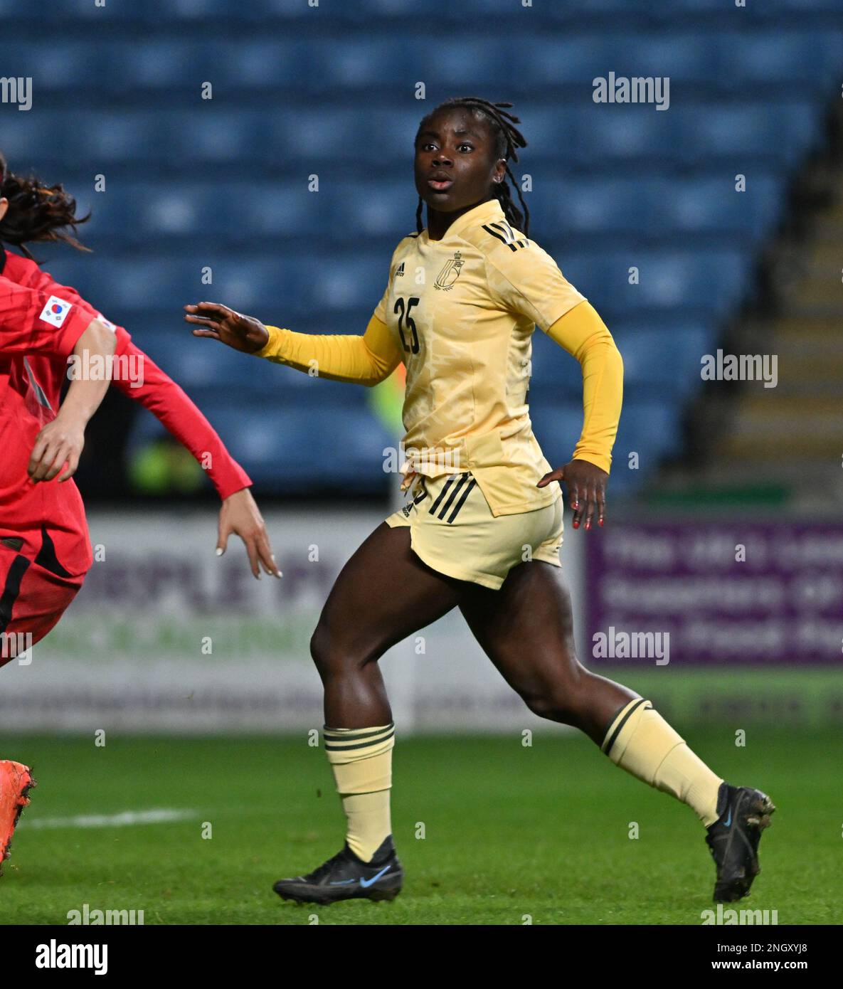 Coventry, UK. 19th Feb, 2023. Welma Fon (25) of Belgium pictured during ...