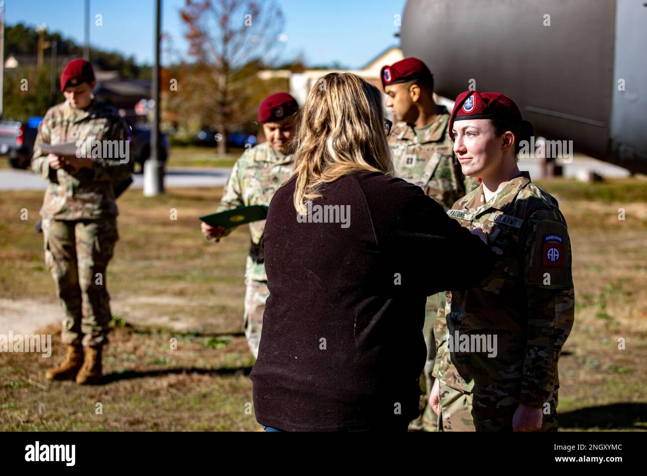 Staff Sergeant Catessa Palone promotes on Fort Bragg, N.C., Dec 01 ...