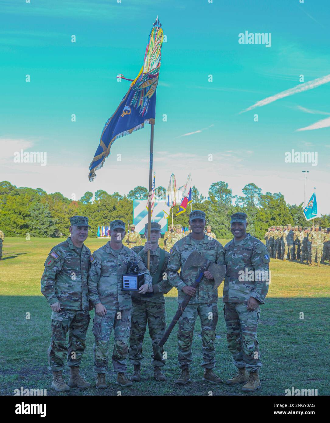 Senior leadership of the 3rd Infantry Division pose for a group photo ...