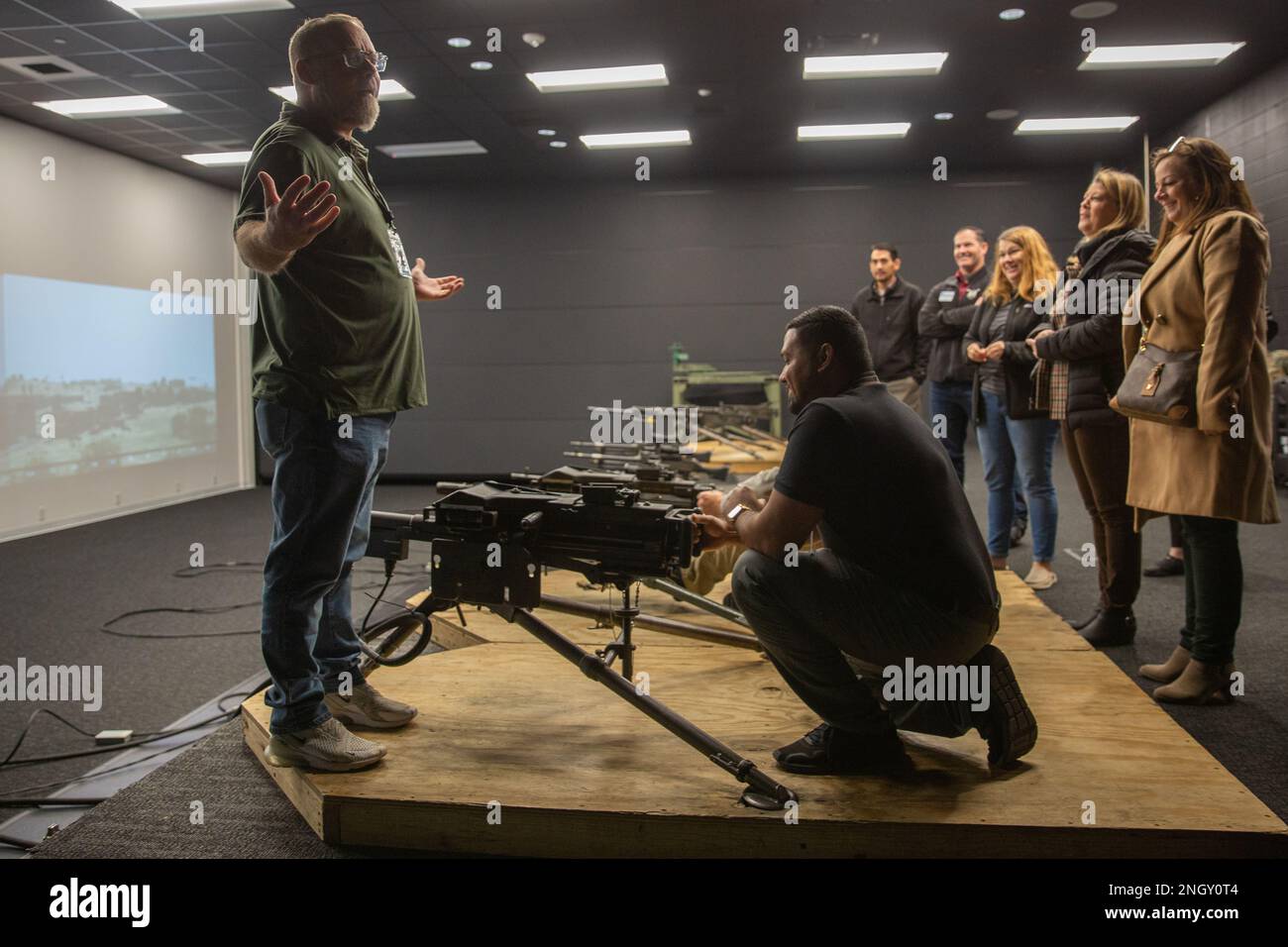 Indoor simulated marksmanship trainer hi-res stock photography and ...