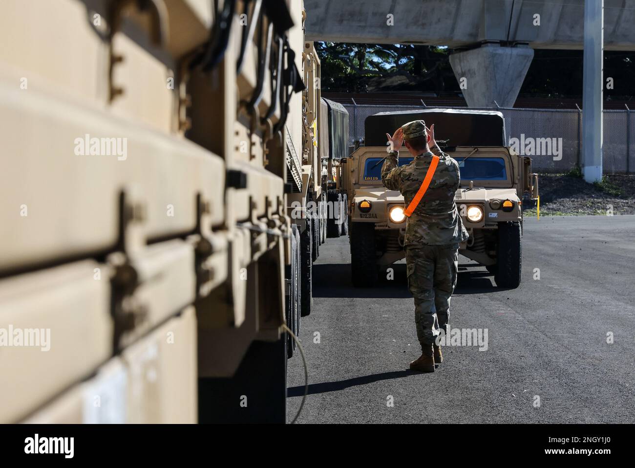 Soldiers assigned to 8th Theater Sustainment Command, 25th Infantry ...