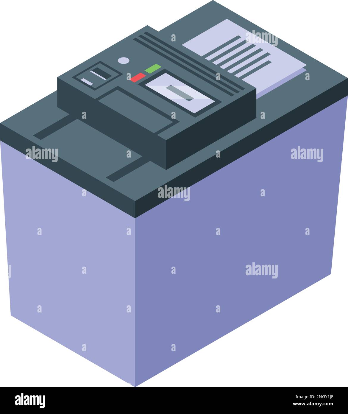 Electronic voiting locked box icon isometric vector. Election vote ...