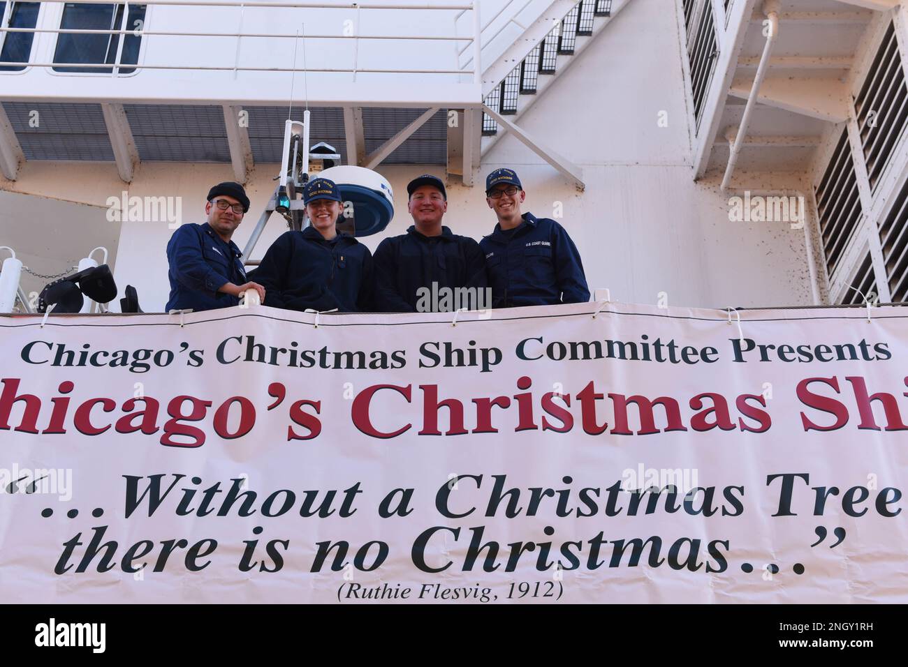 [From left to right] U.S. Coast Guard Petty Officer 2nd Class Evan ...