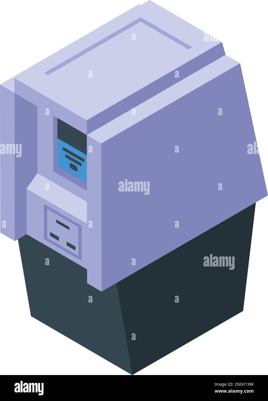 Digital device icon isometric vector. Election vote. Ballot online ...