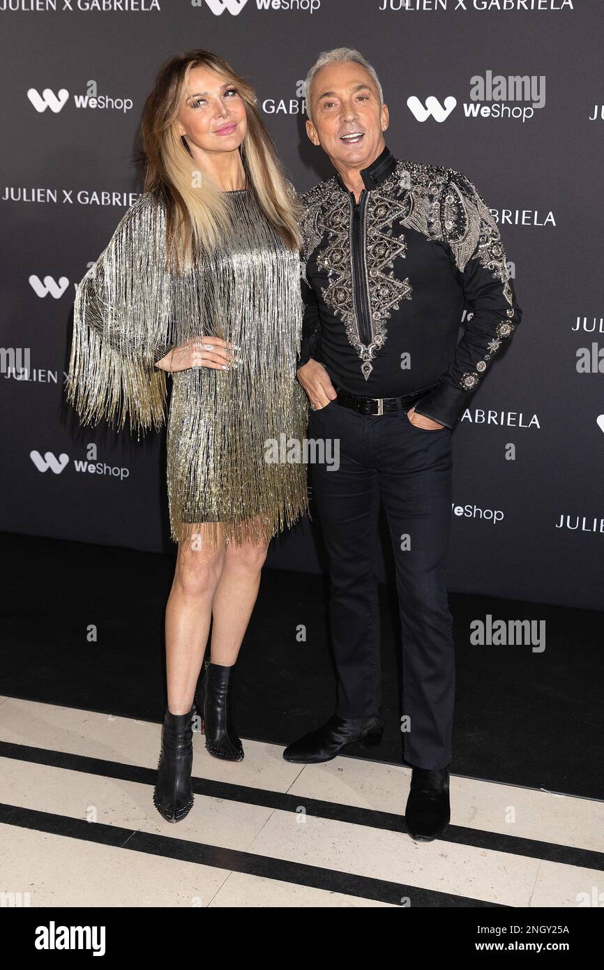 Lizzy Cundy and Bruno Tonioli attending the Julien MacDonald show at ...