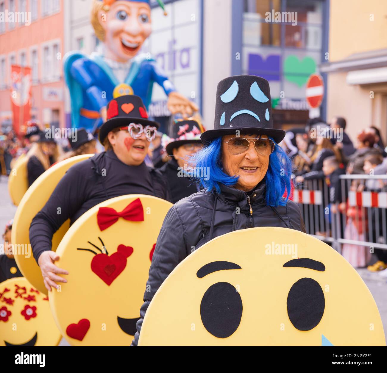 Villach, Austria - February 19, 2023: Carnival in Villach, Fasching ...