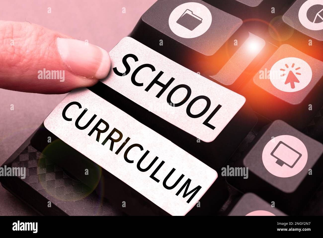 Sign displaying School Curriculum. Concept meaning designed to provide ...