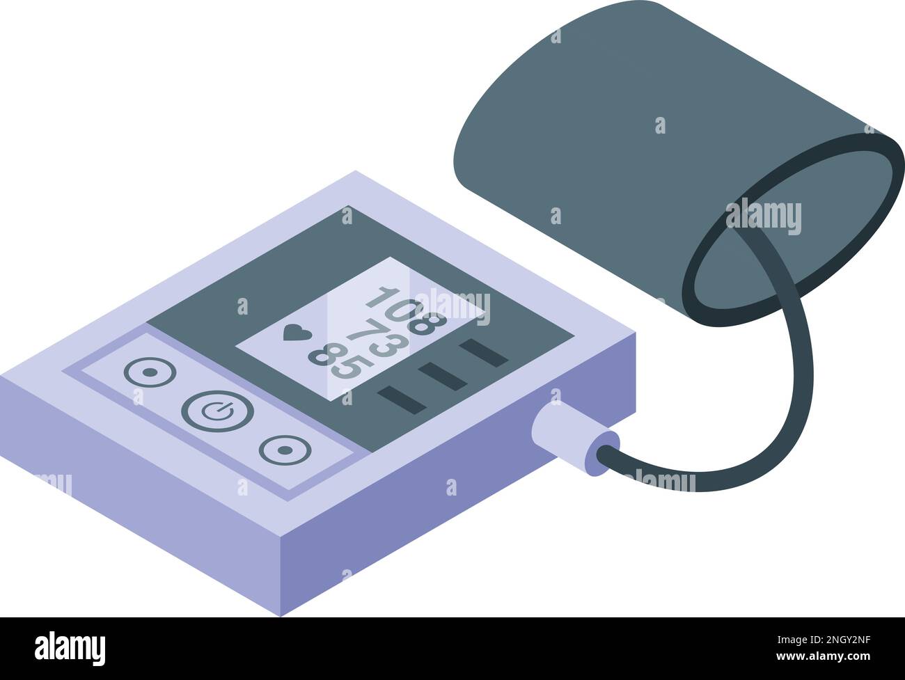 Blood pressure device icon isometric vector. Health disease. Passive ...
