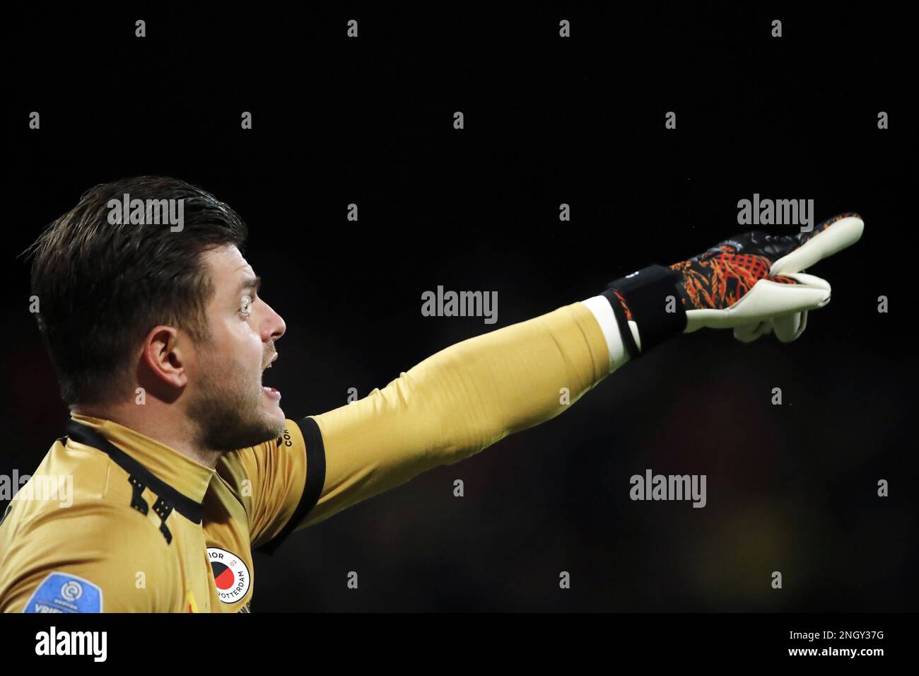 ROTTERDAM - sbv Excelsior goalkeeper Stijn van Gassel during the Dutch ...