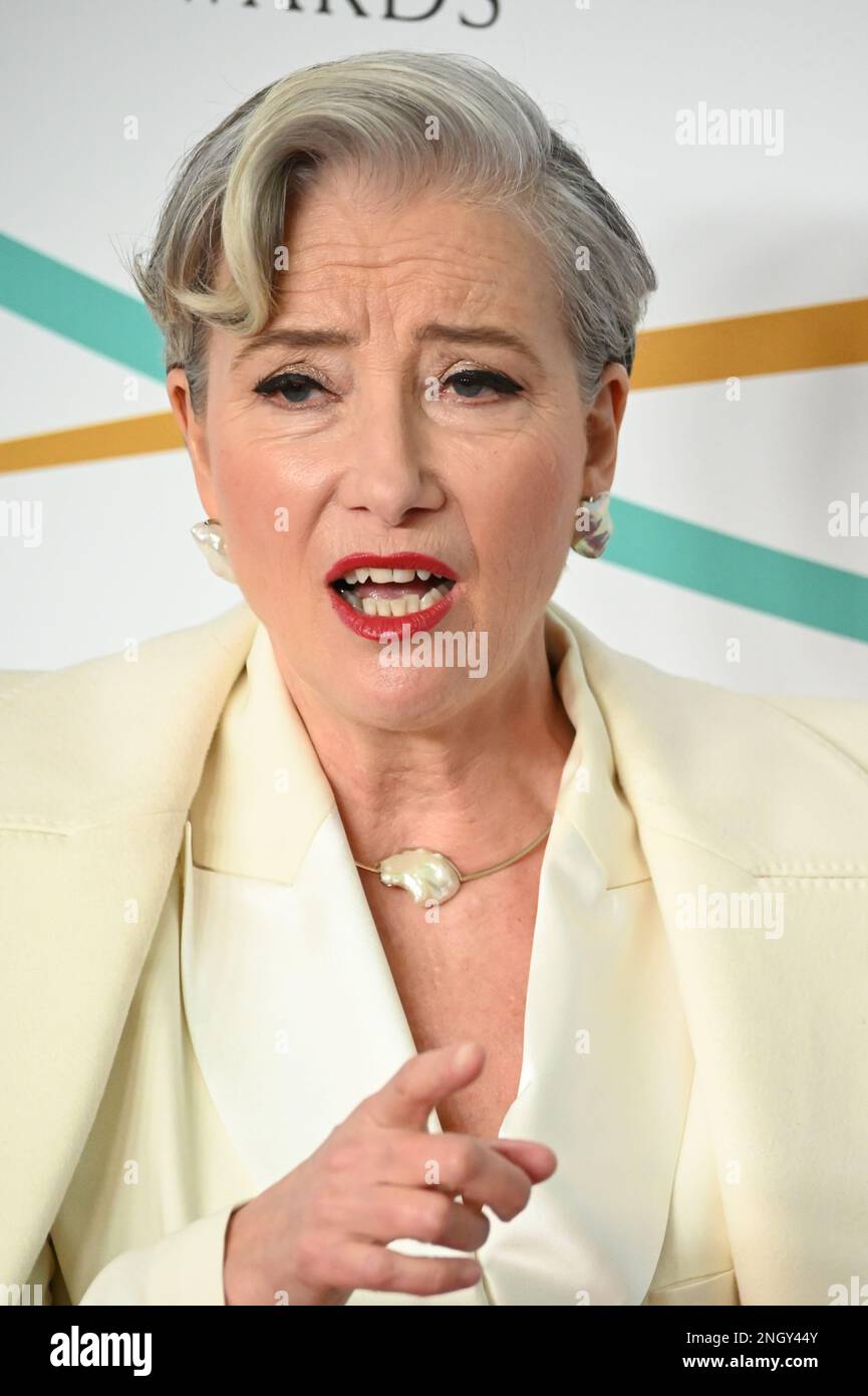 London, UK. 19th Feb, 2023. Dame Emma Thompson attends the EE BAFTA ...