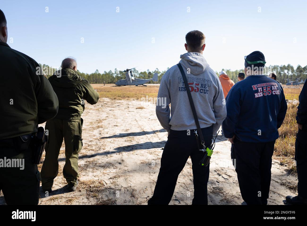 Captain Chad Shoalar, left, and Firefighter Jimmy Mize, right, both ...