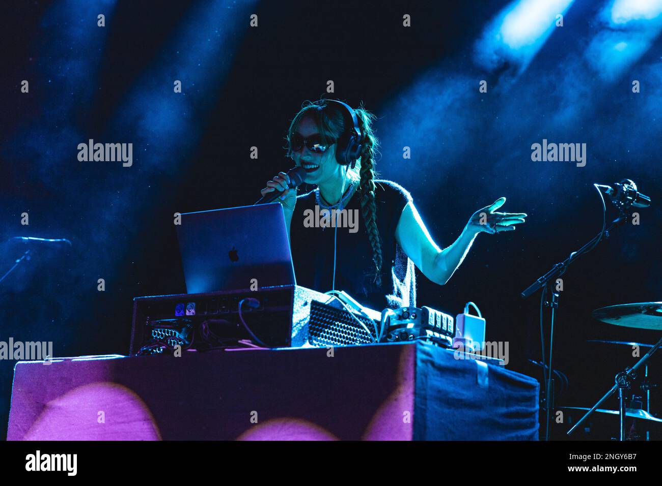 Milan, Italy, 18th Feb 2023. American singer Empress Of performs as ...