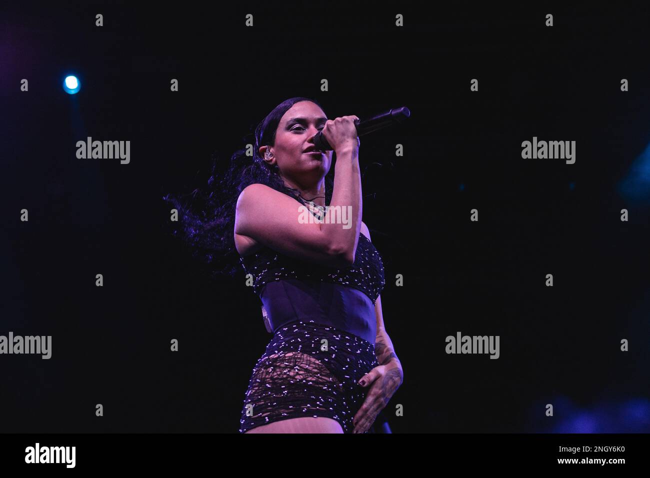 Milan, Italy, 18th Feb 2023. American singer Empress Of performs as ...