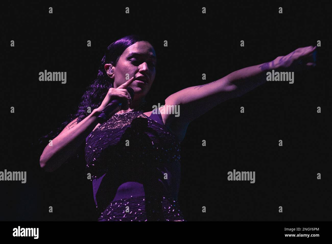 Milan, Italy, 18th Feb 2023. American singer Empress Of performs as ...