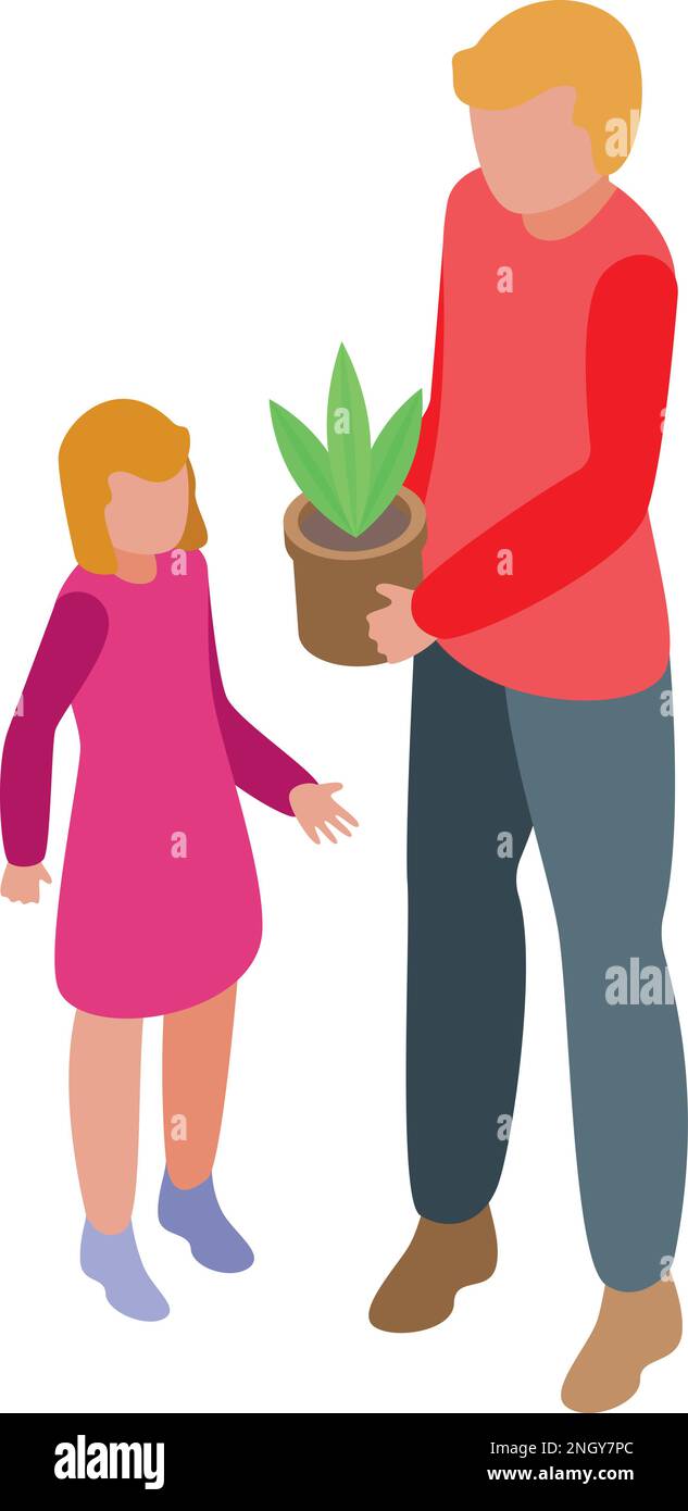 Daddy with daughter cooking Stock Vector Images - Alamy