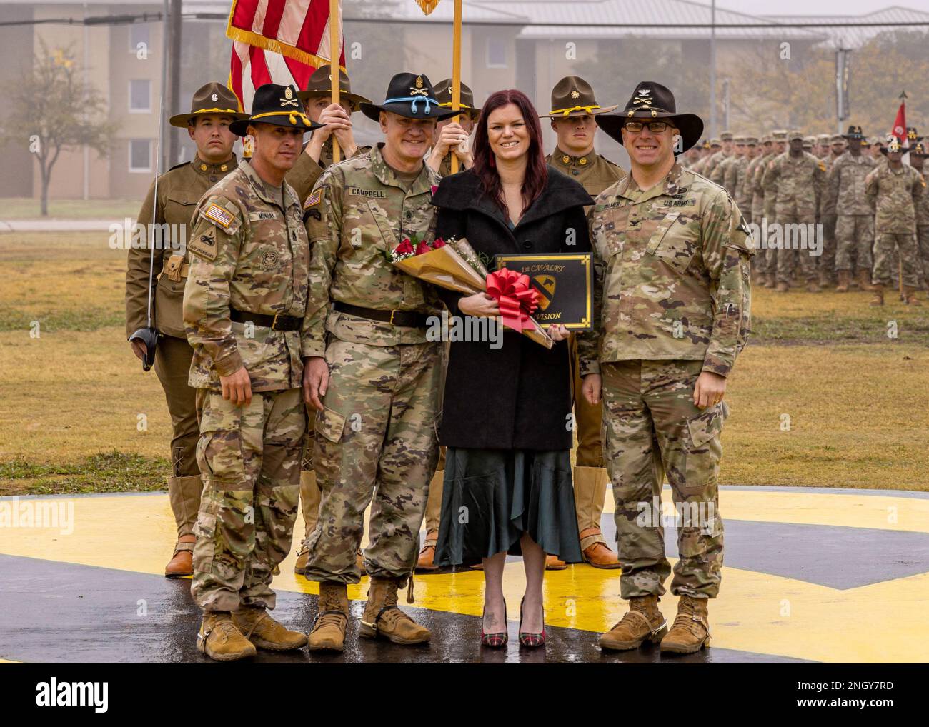 Command Sgt. Maj. Steven Campbell, outgoing command sergeant major for ...