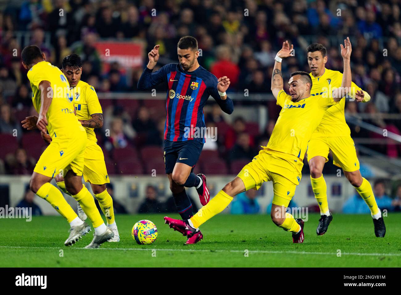 Barcelona, Spain. 19th Feb, 2023. Ferran Torres (FC Barcelona) in ...