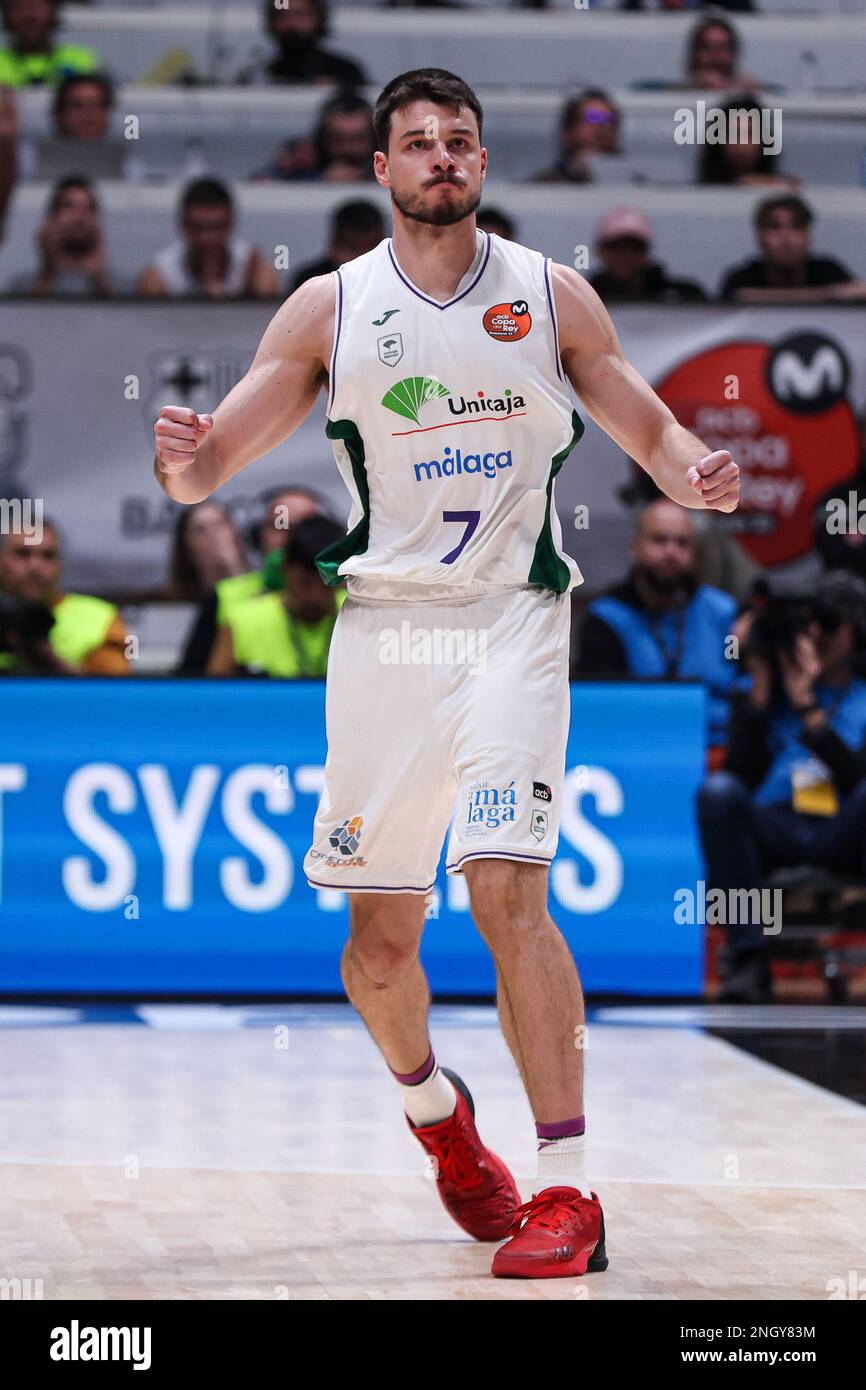 Jonathan Barreiro of Unicaja Malaga during the ACB Copa Del Rey ...