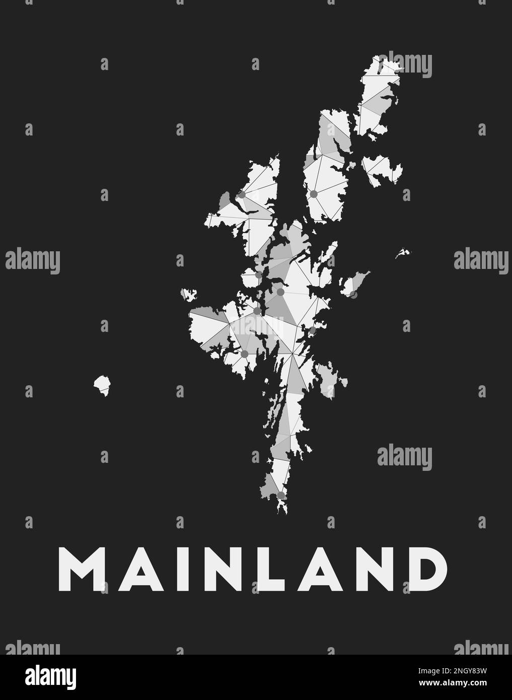 Mainland communication network map hi-res stock photography and images ...