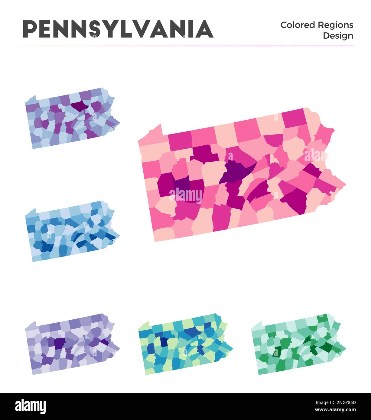 Pennsylvania map collection. Borders of Pennsylvania for your ...