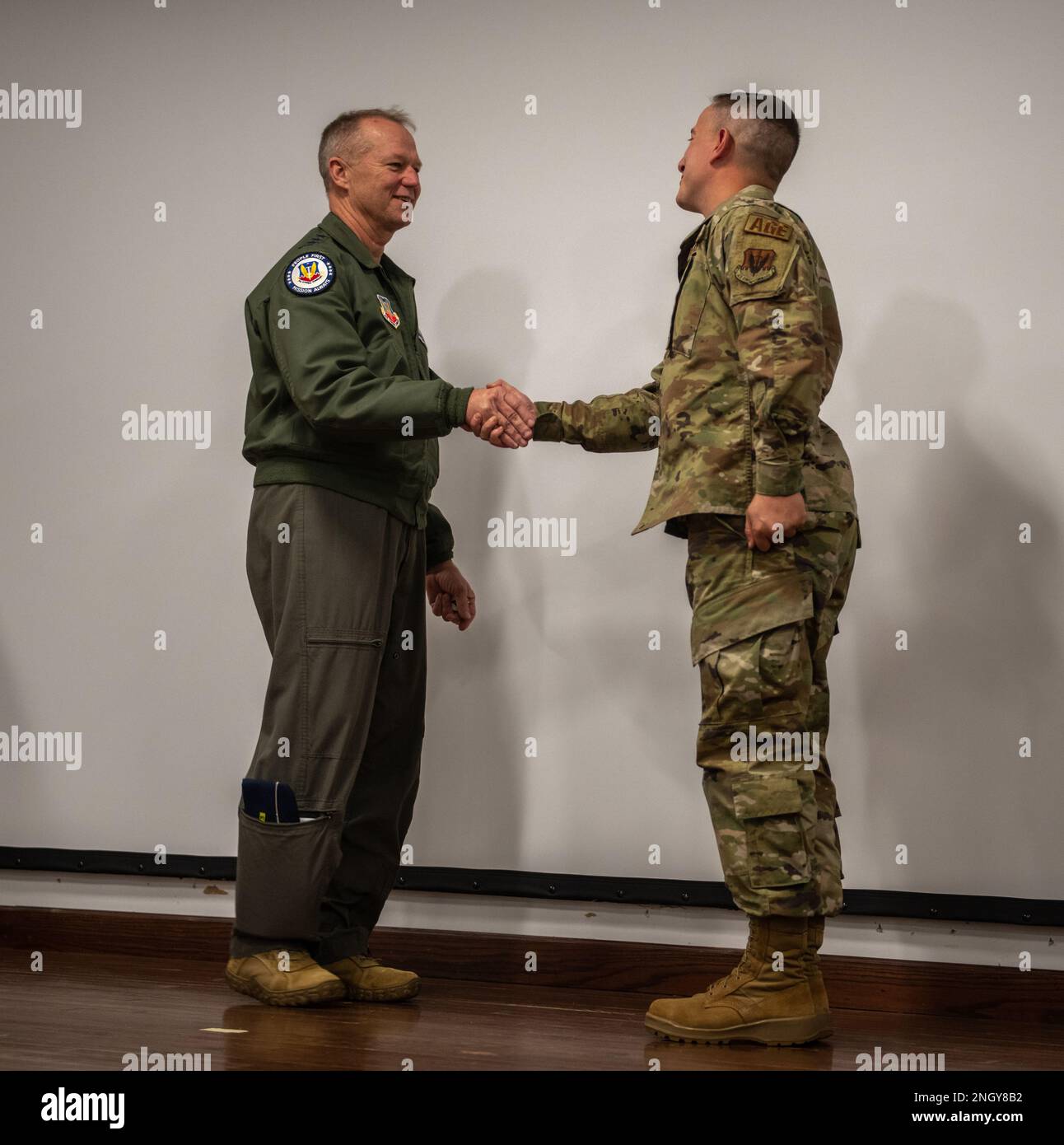 U.S. Air Force Gen. Mark Kelly, commander of Air Combat Command, left ...