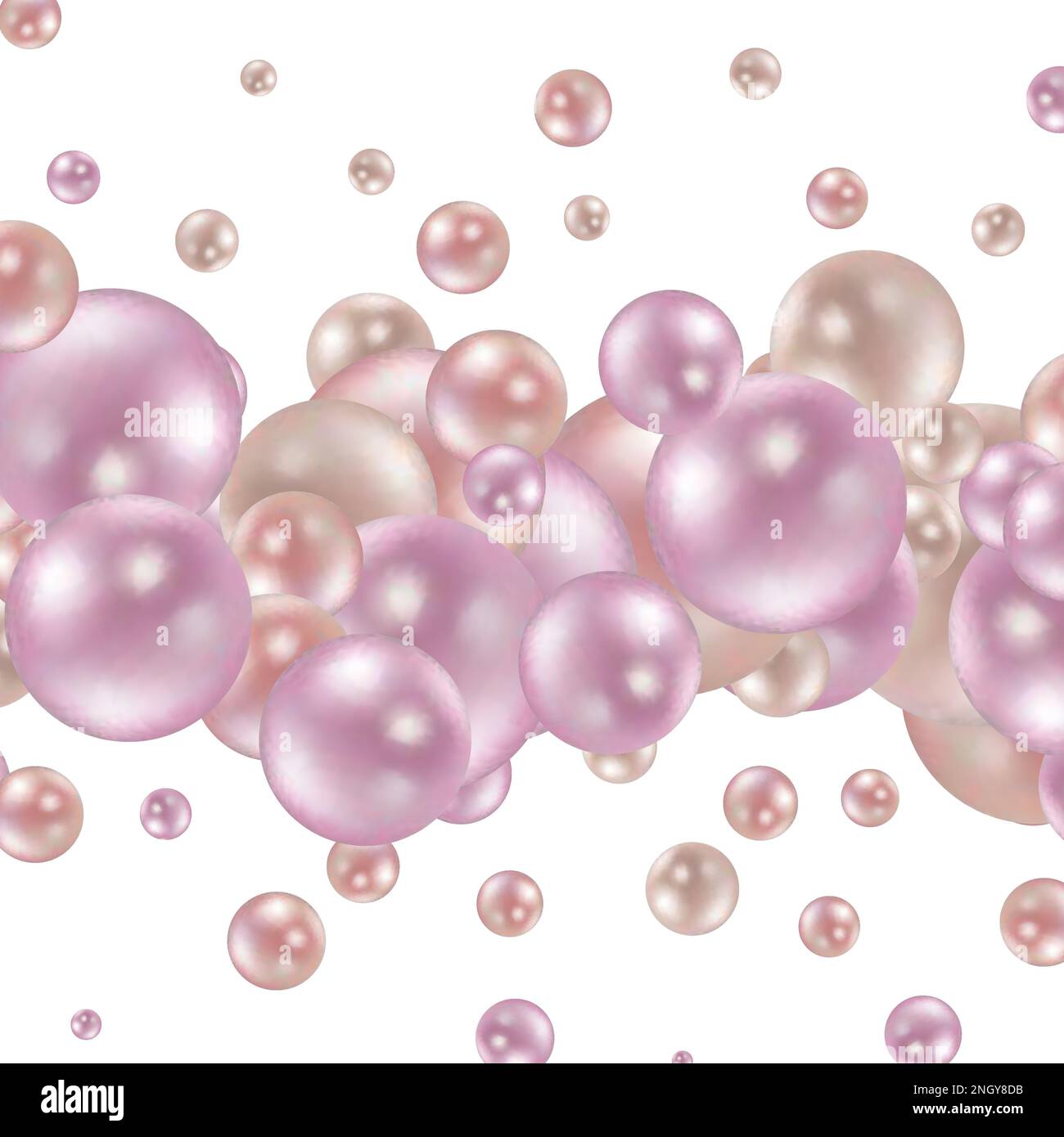 Pearl. Falling Gems Abstract Background. Shiny Design. Vector ...