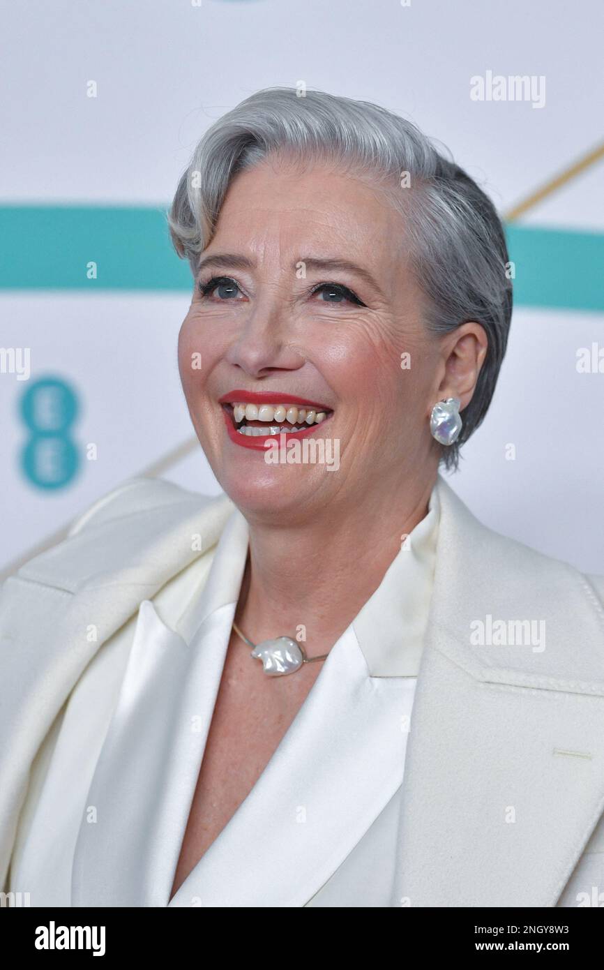 Emma Thompson attending the EE BAFTA Film Awards 2023 at The Royal ...