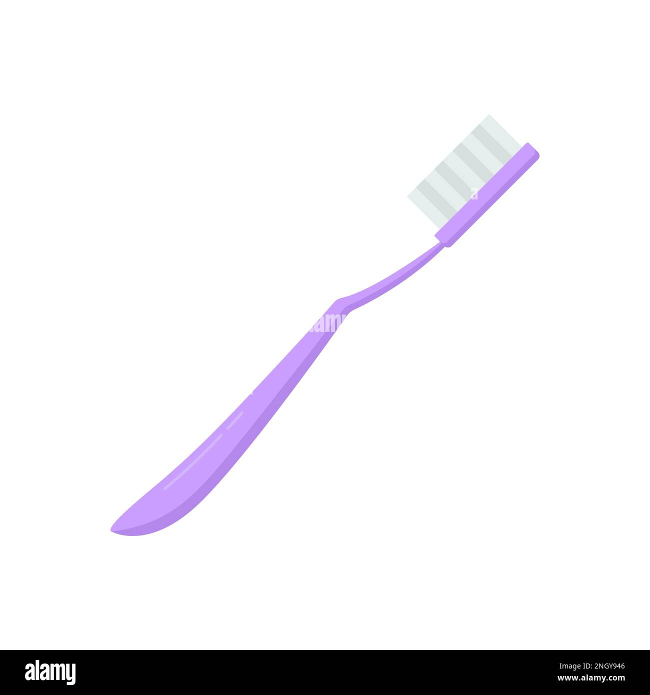 Toothbrush flat vector icon. Mouth brush design isolated tooth icon ...